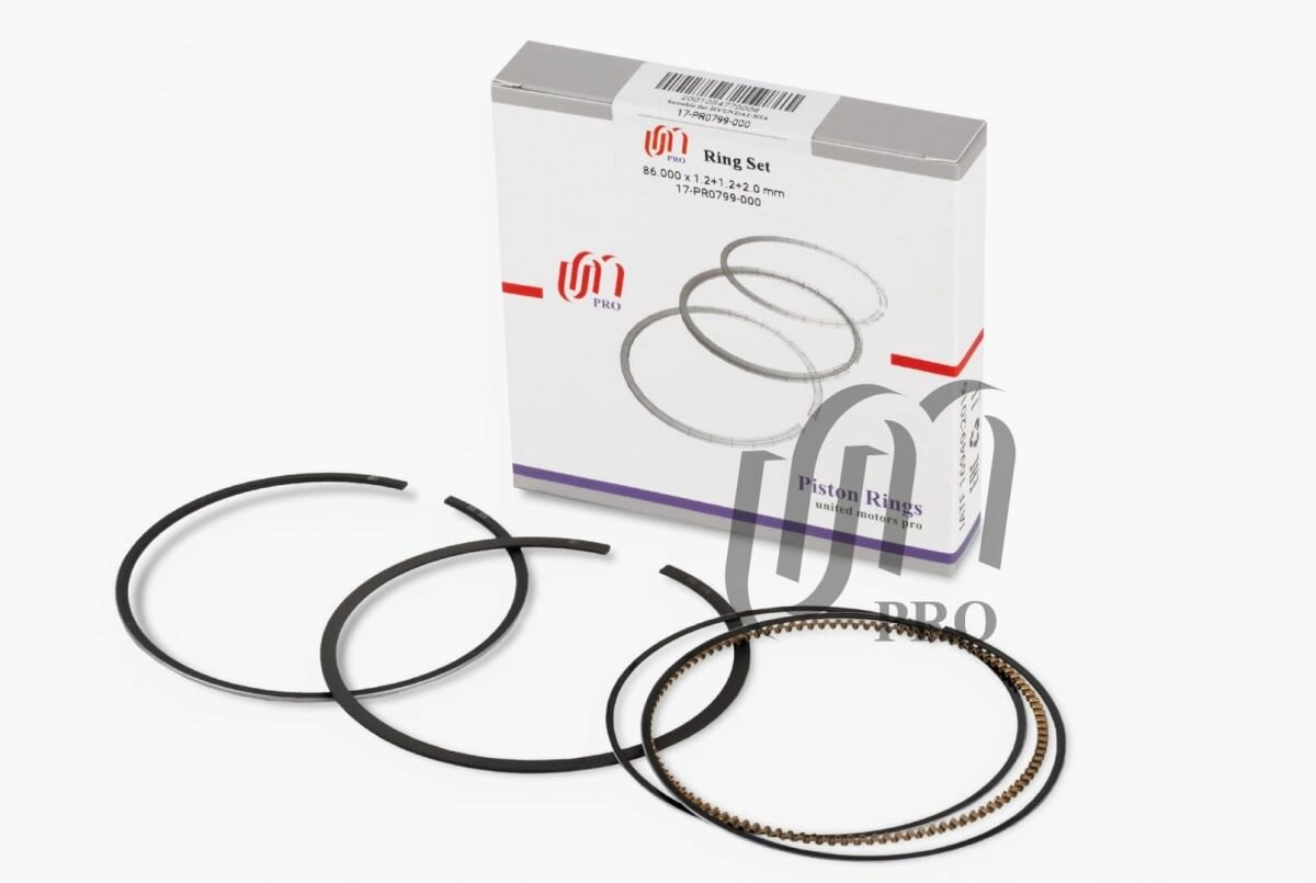Кольца поршневые STD Hyundai/Kia G4KD d86.0 STD 1.2-1.2-2.0 на 4 цил UMpro