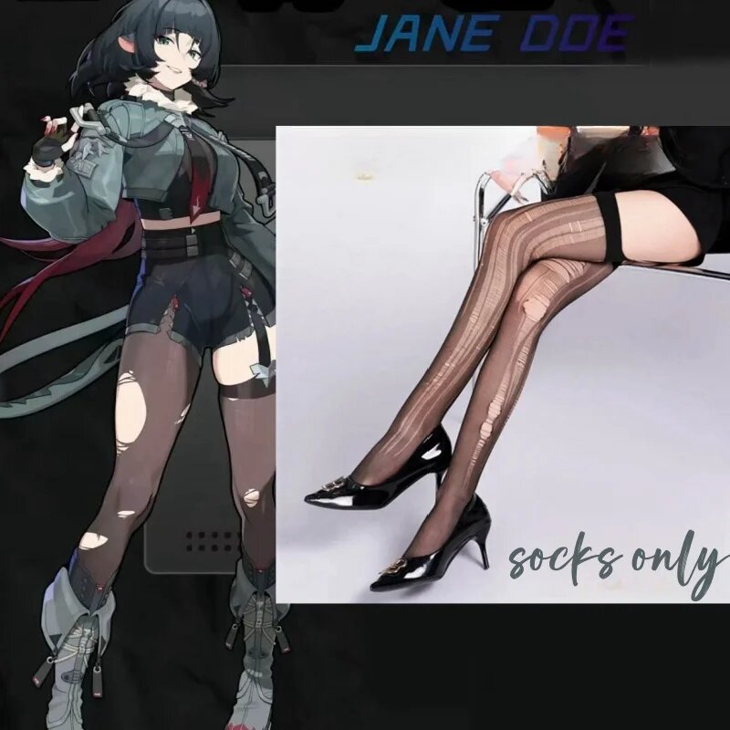 Чулки женские черные Jane Doe Zenless Zone Zero