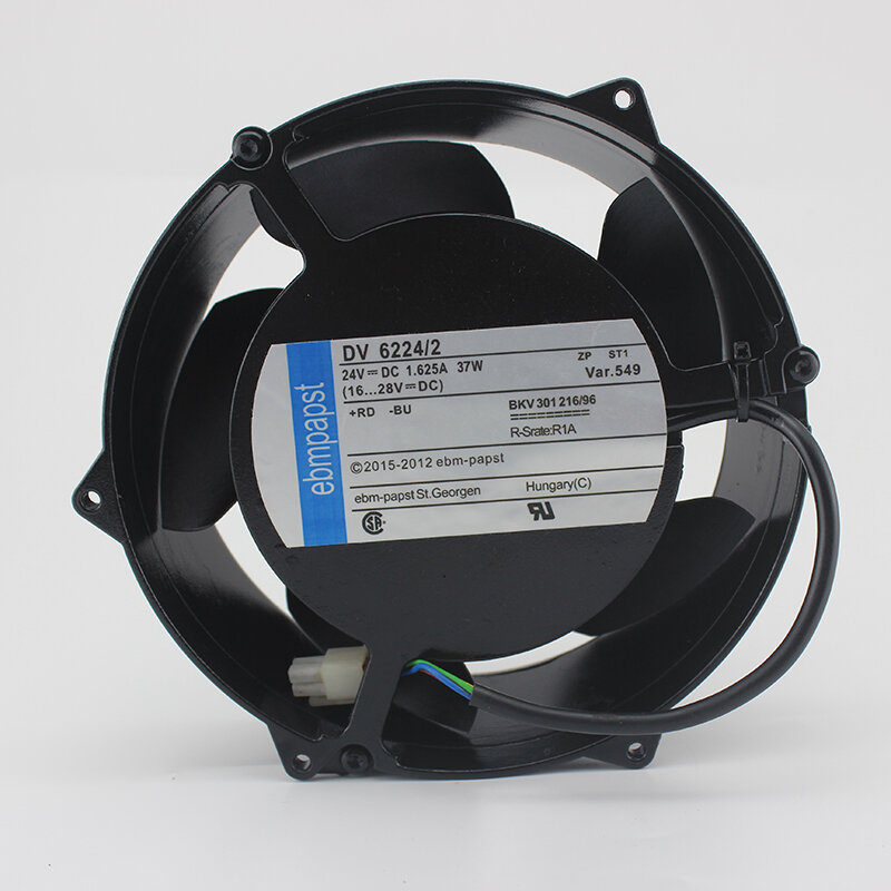 Ebmpapst DV6224/2 DV 6224/2 Server Square Вентилятор DC 24V 37W 172x172x51mm 3-wire