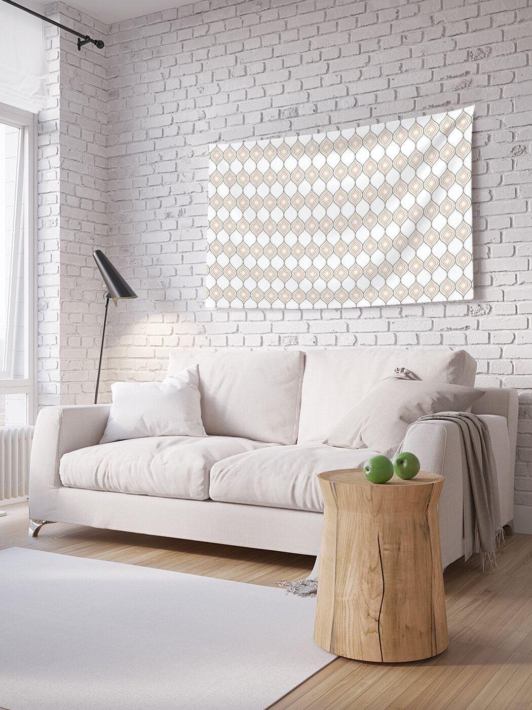 Фотопанно на стену горизонтальный постер 150х200 "Оджи с яркими точками", JoyArty