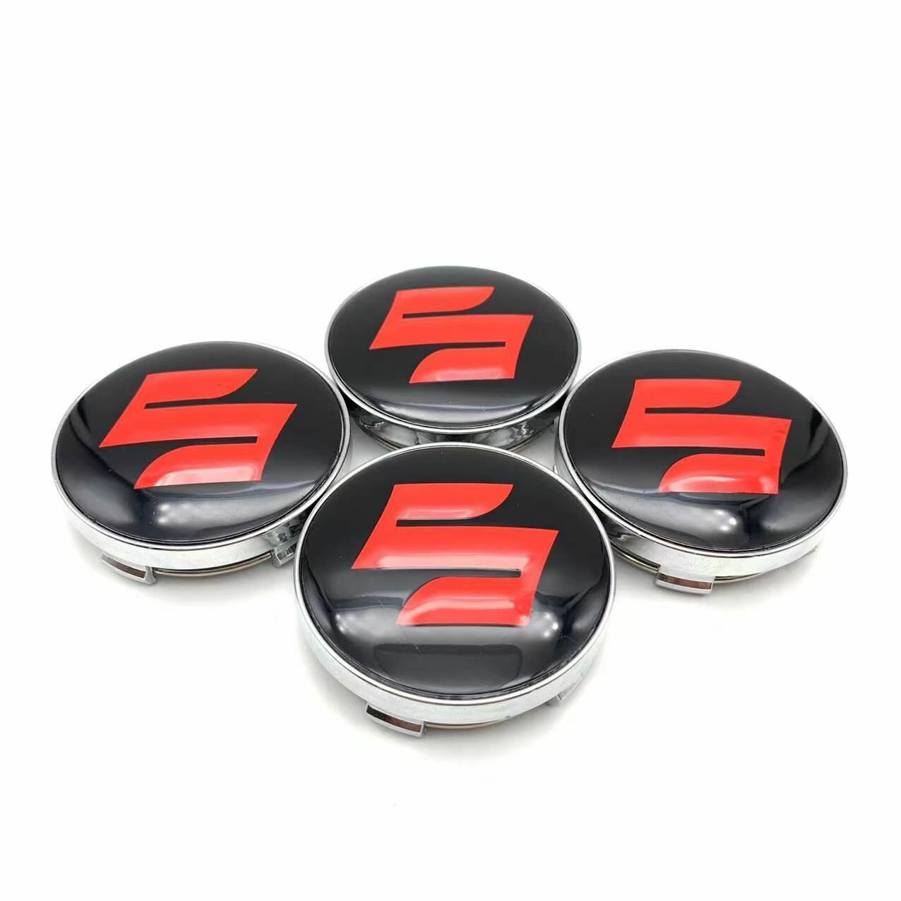 Suzuki Колпачки заглушки на литые диски 60/56/10 мм, 4 шт.