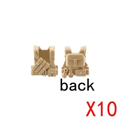BRICKPANDA Военные фигурки солдата из пластика 10 штук BS065-M-B-10PCS