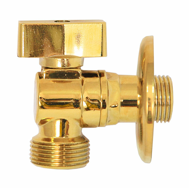 269 Кран KAISER 1/2"х3/4" угловой золото