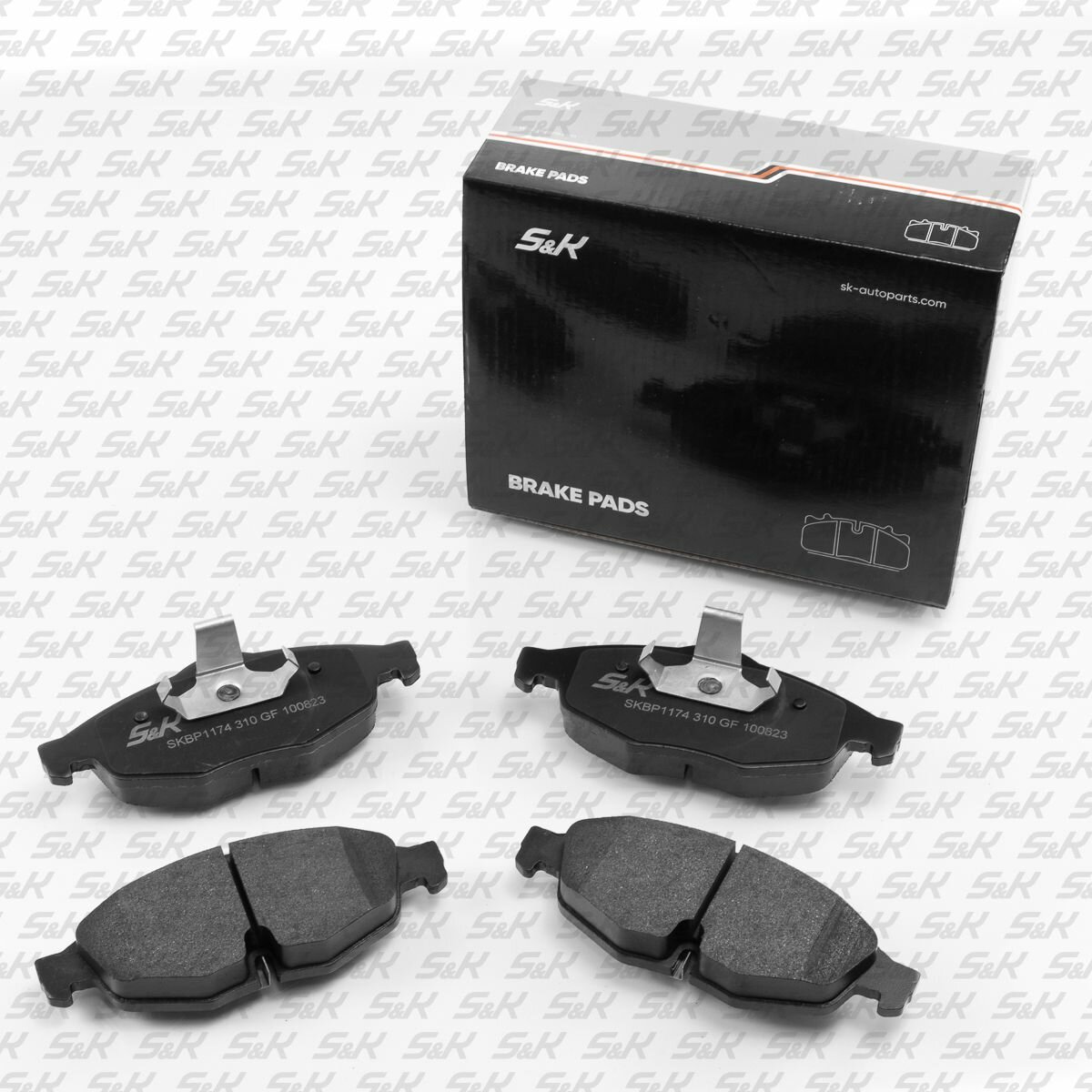 Колодки тормозные передние для Крайслер Себринг 2001-2007 Chrysler Sebring Артикул SKBP1174 производителя S&K
