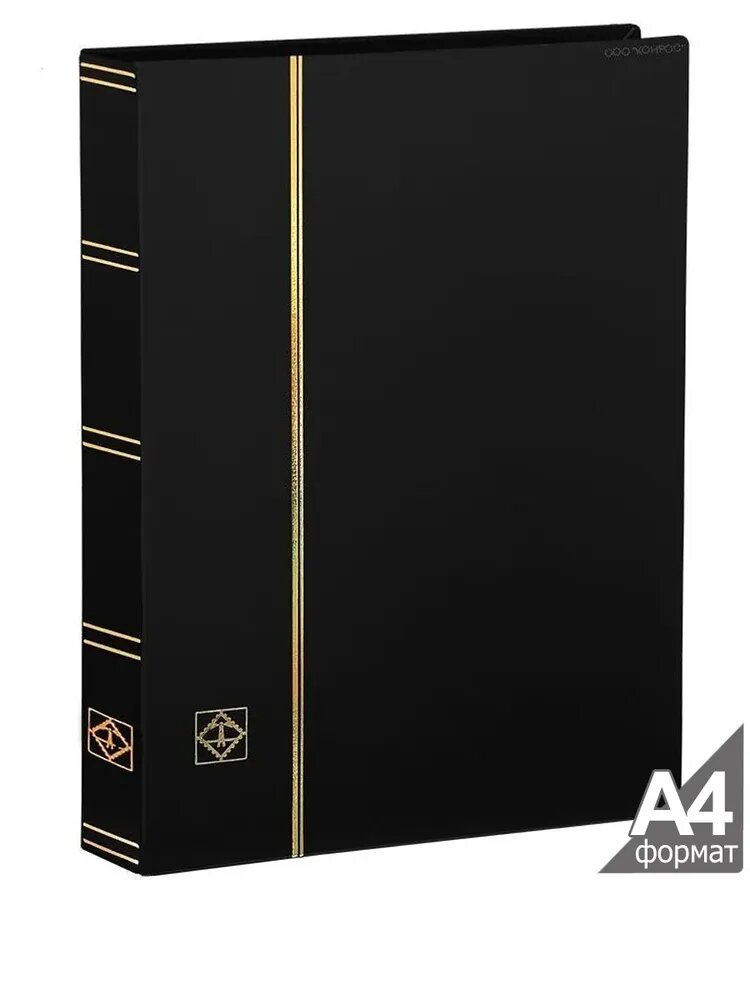 Альбом для марок L 4/16 на 32 страницы, черный. Leuchtturm, #333321