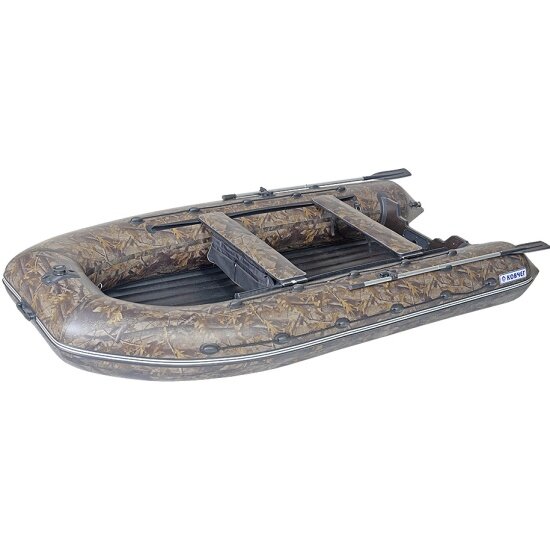 Лодка ПВХ Ковчег моторная килевая 430 НДНД камуфляж лес