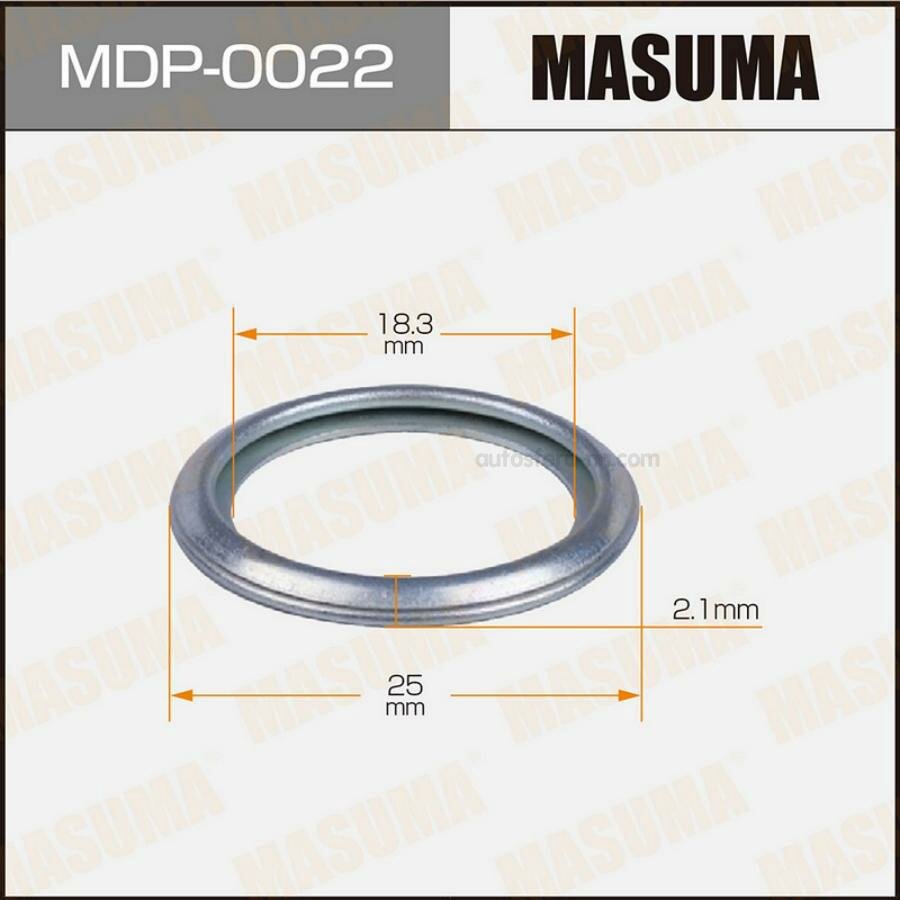 MASUMA MDP0022 Шайба (прокладка) для болта маслосливного MASUMA, SUBARU 18.3x25x2.1 [уп.50]