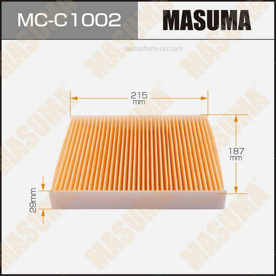 MASUMA MCC1002 Салонный фильтр AC-111 MASUMA (1/40)