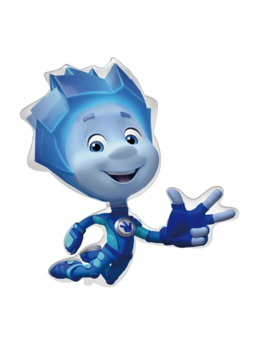 Фиксики Нолик мини, фольгированный шар (13"/33 см ) 1 шт. / Веселуха