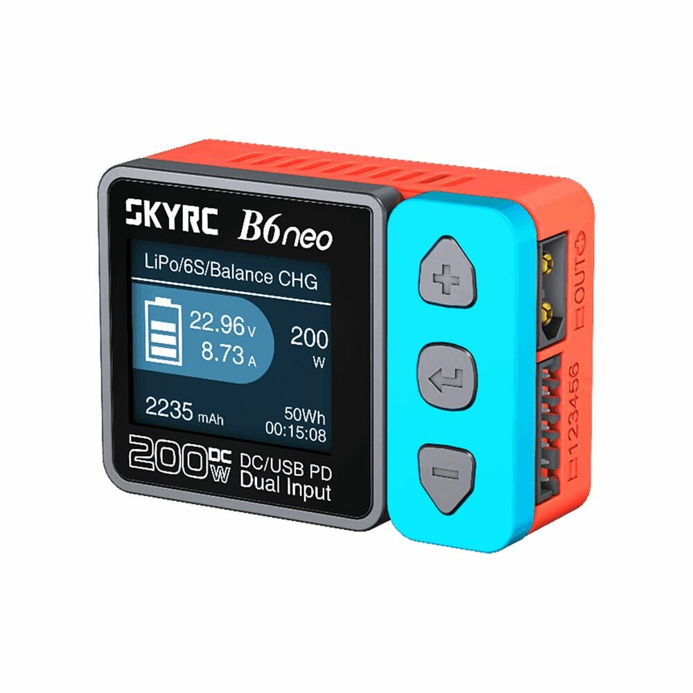 Интеллектуальное балансное зарядное устройство SKYRC B6neo DC 200 Вт/PD 80 Вт 10 А