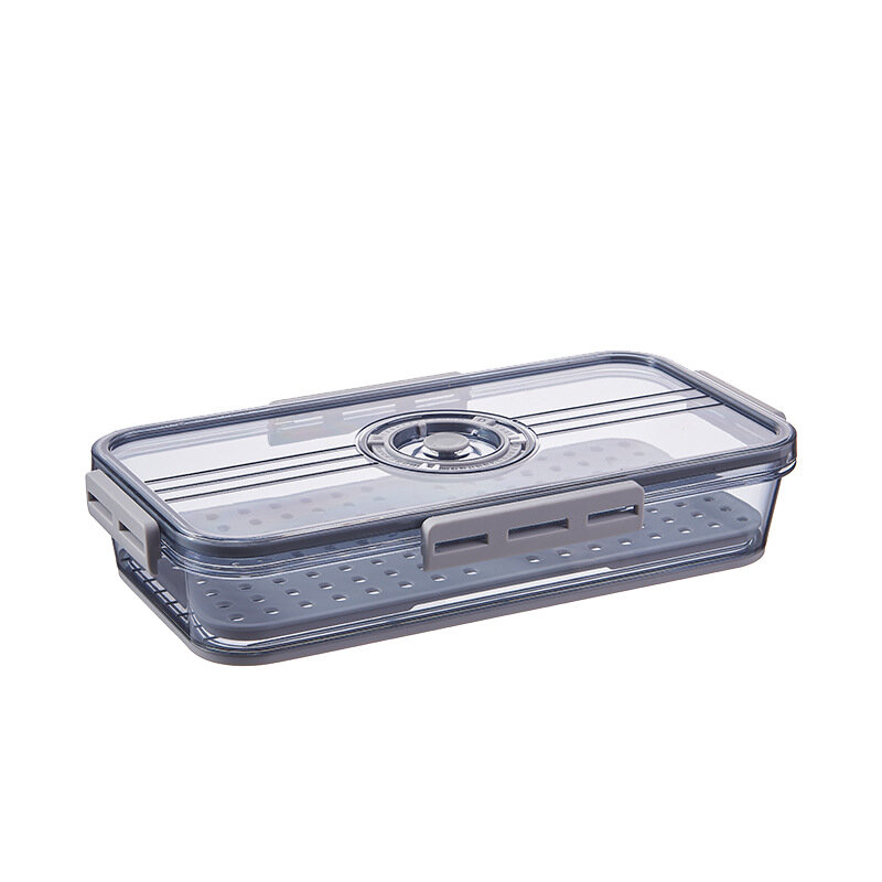 Кухонный контейнер для хранения овощей и фруктов с таймером, большой вместимости, для холодильника и морозильной камеры, прозрачный контейнер из пищевого ПЭТ.