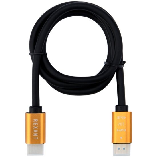 Кабель Rexant HDMI-HDMI 2.0, серия Gold, 1 метр (Ultra HD 4K, FHD)