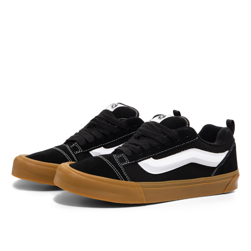 Кроссовки VANS Knu Skool, размер 8.5us 41eu 26.5cm, Black-Gum — фото 1