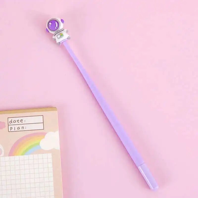 Цельная креативная канцелярская ручка Lytwtw, школьные принадлежности, милая мягкая гелевая ручка для офиса космонавта, милая красивая