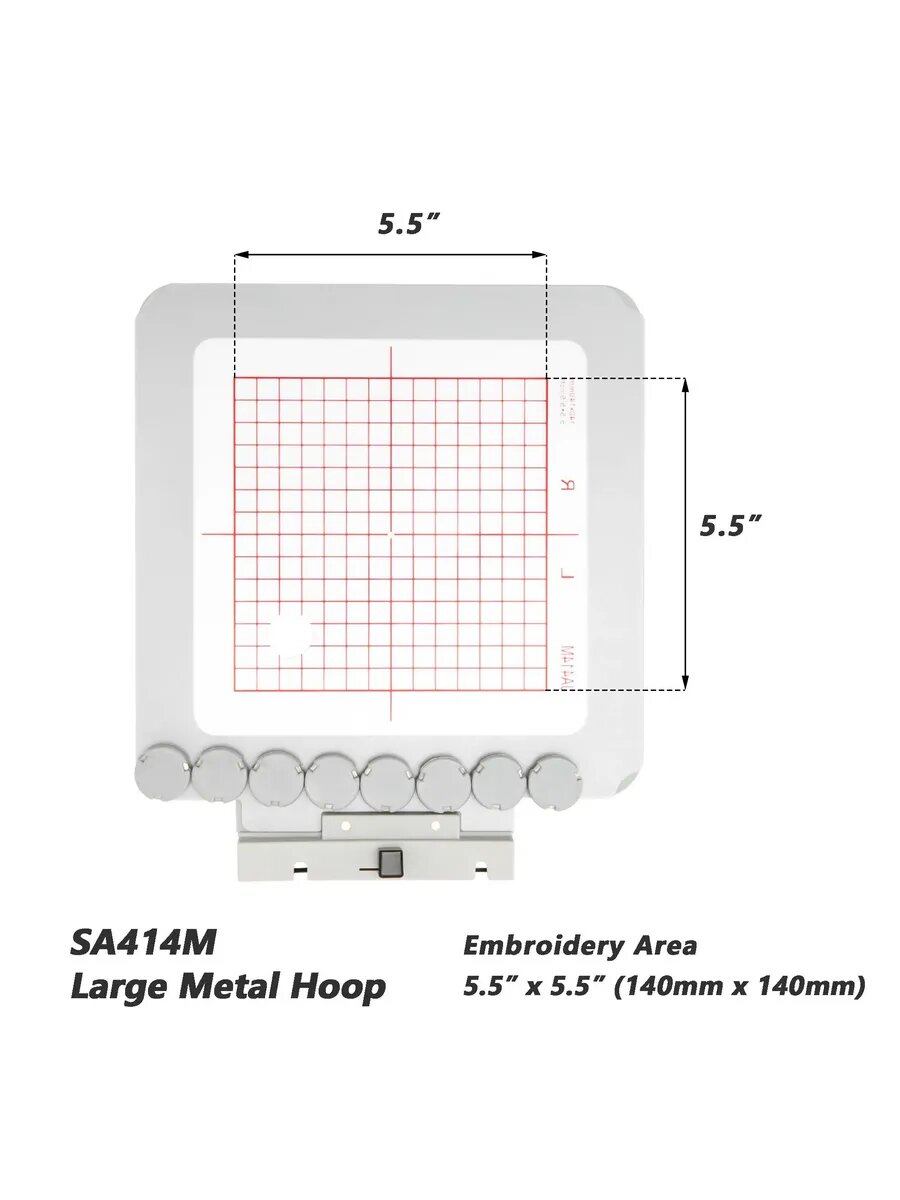 JA414M 140*140mm Магнитная рамка для вышивания для Janome Memory Craft 400E/500E/550E и Elna eXpressive 830