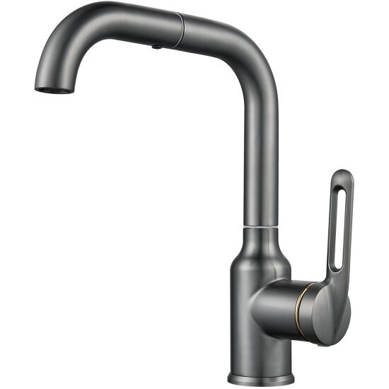 Смеситель для раковины Raffine F201T, оружейная сталь