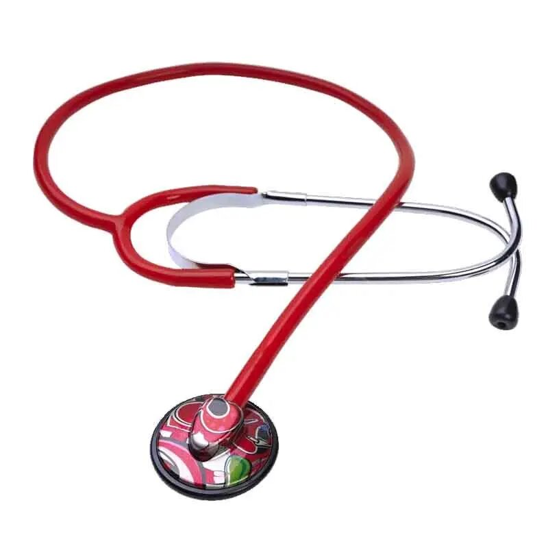 Профессиональный педиатрический кардиологический стетоскоп, профессиональный медицинский стетоскоп для врача, медицинское оборудование для студентов Red Color No Box
