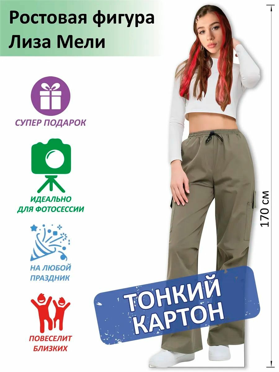 Лиза Мели Ростовая фигура, Тонкий картон, (Print100.ru), 170см