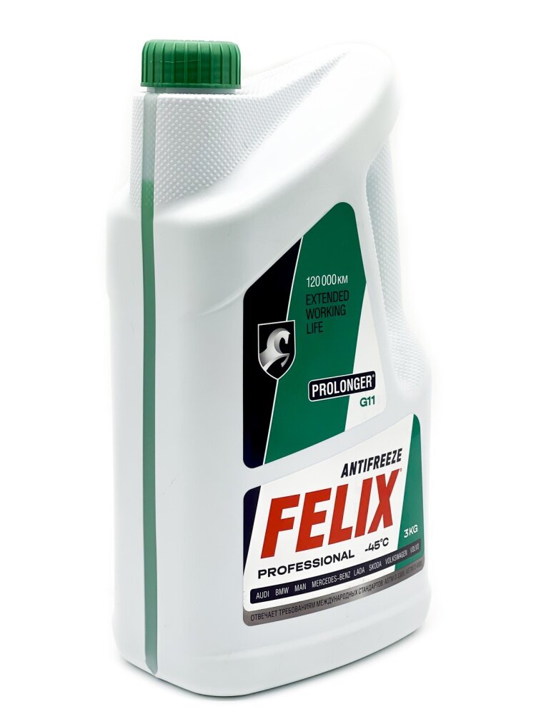 Антифриз FELIX PROLONGER -40 зеленый (3кг) 430206327