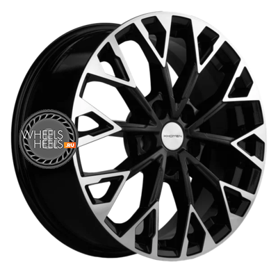 Khomen Wheels KHW1718 (Toyota RAV4/ Lexus NX) 17x7 5x114.3 et35 dia60.1 Black-FP