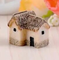 Домик из полимерной глины коттеджи, искусственные мини-дома, вилла, лесные замки, фигурка террариума, винтажные садовые украшения для дома «сделай сам»
