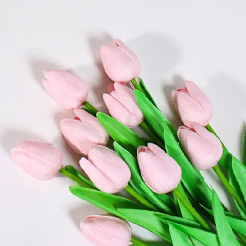 Розовые искусственные тюльпаны Candy pink
