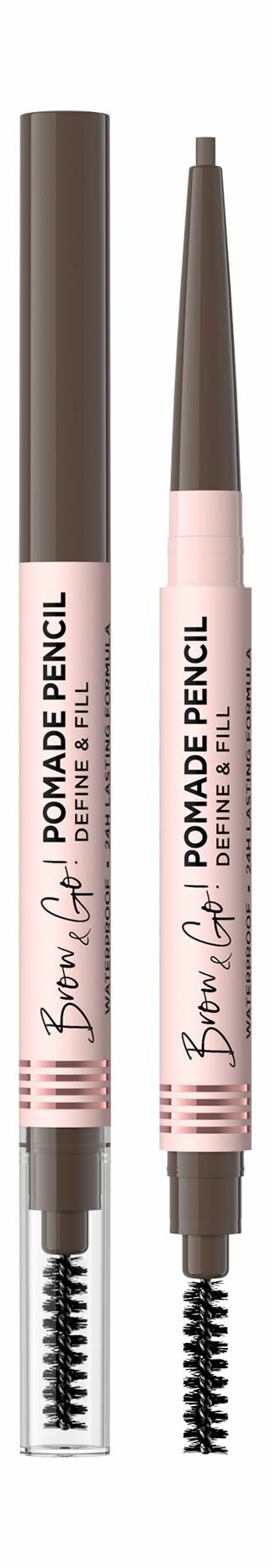 EVELINE Карандаш-помада для бровей Brow & Go, 8 г, Taupe