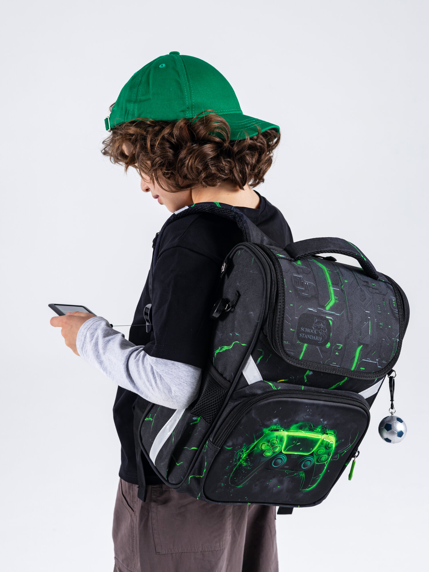 Ранец школьный для мальчика начальной школы 6 в 1 + брелок School Standard(Скул Стандарт) — фото 1