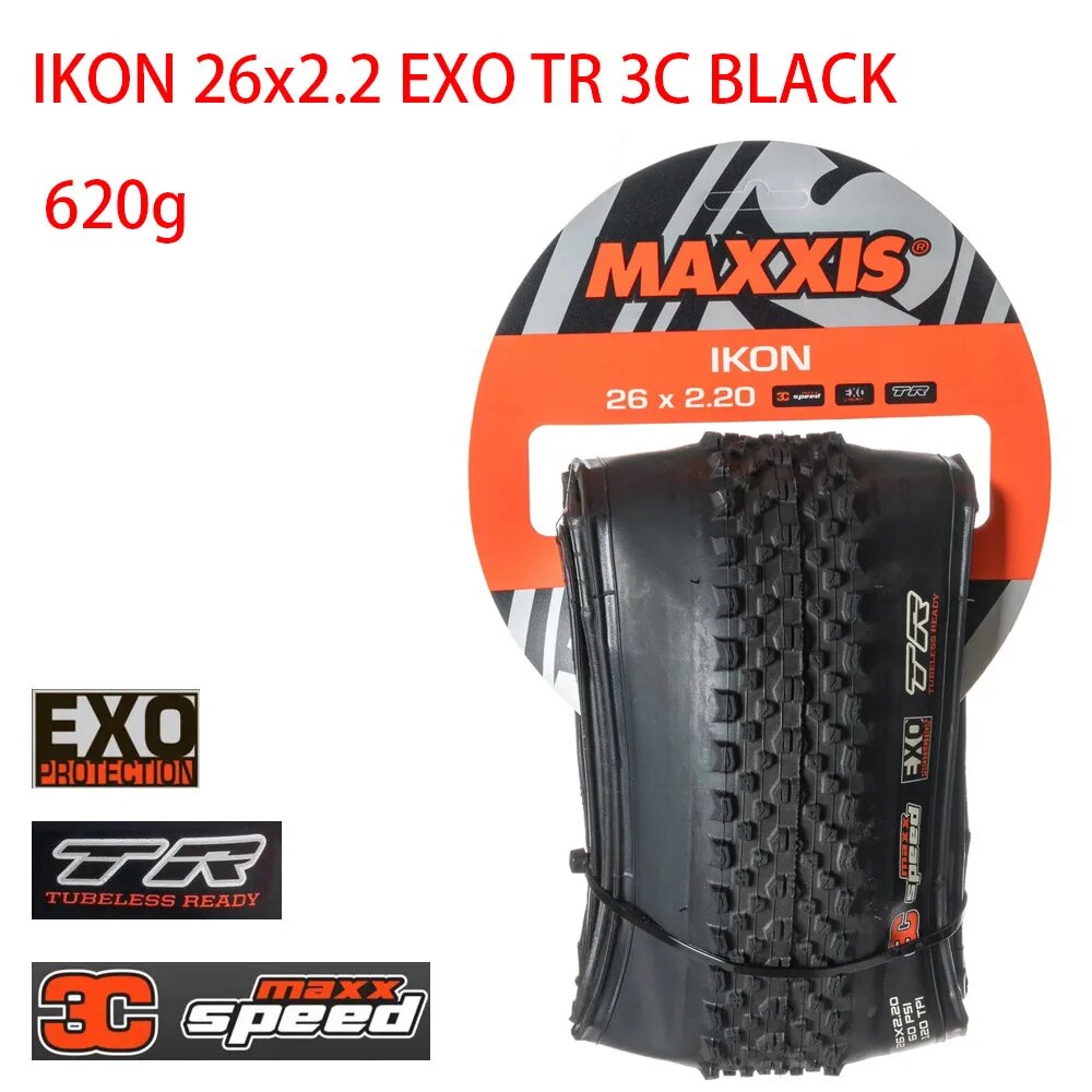 MAXXIS IKON 26x2.2 EXO TR 3C Black