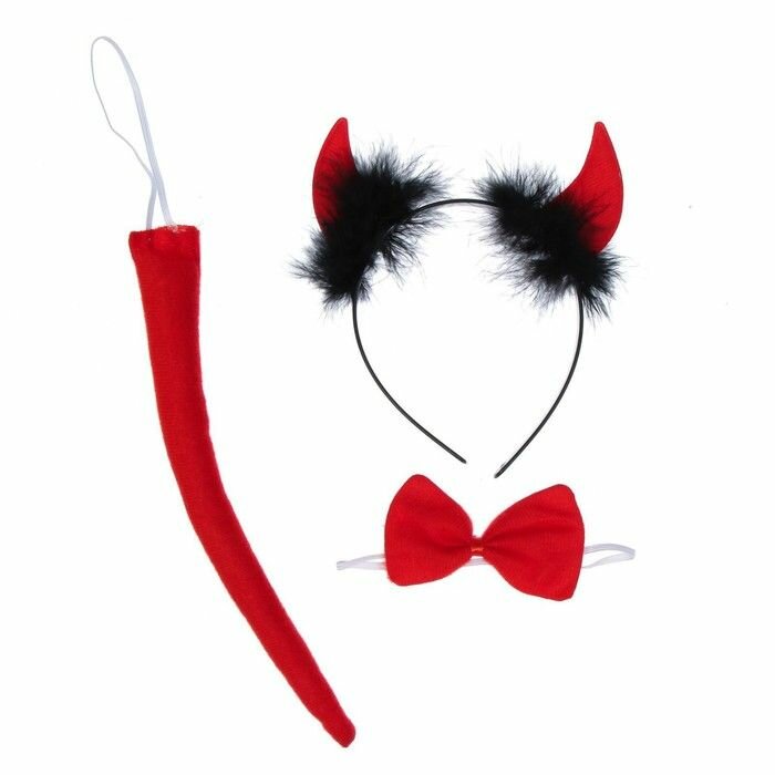 Карнавальный набор Страна Карнавалия "Черт", ободок, бабочка, хвост