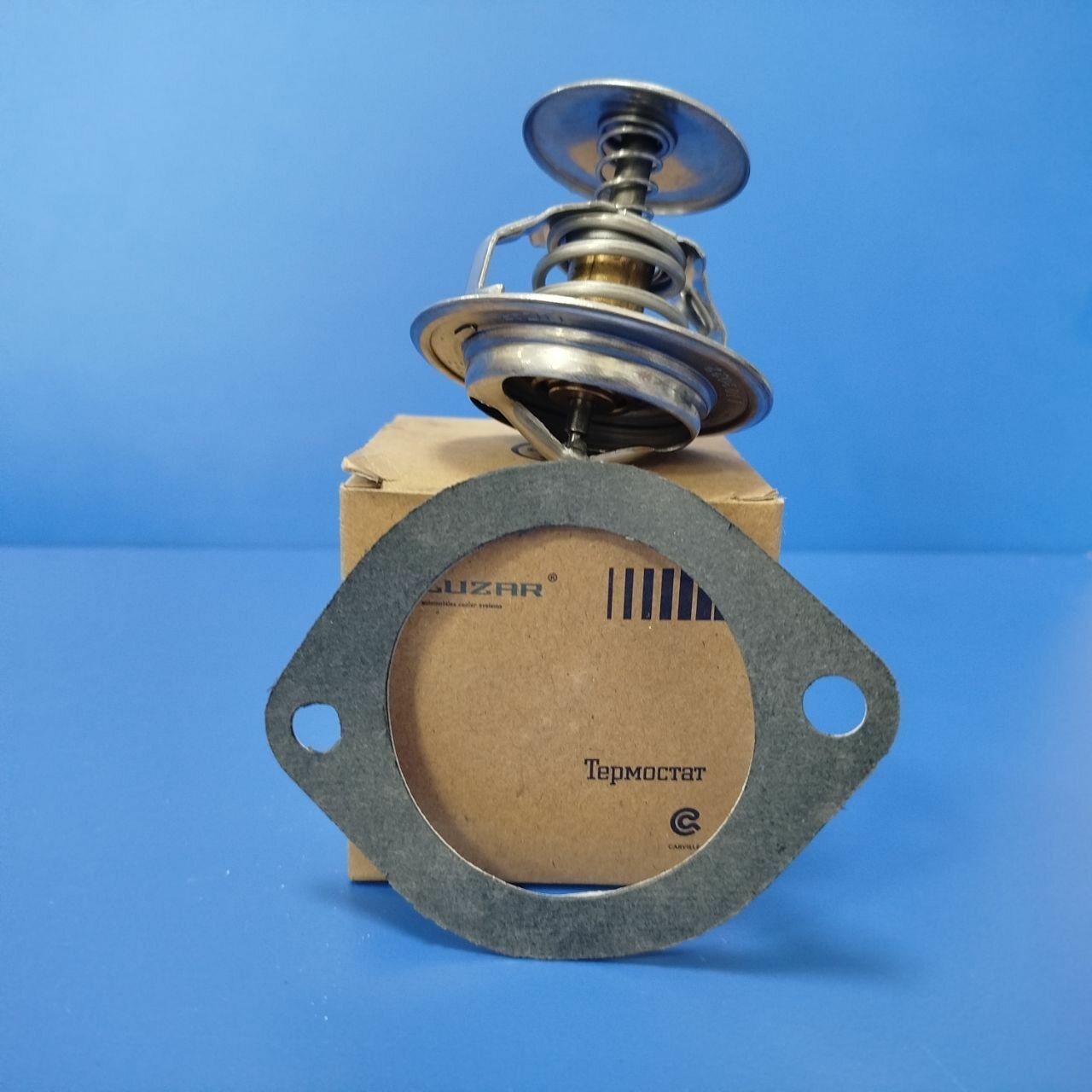 Термостат автомобильный "LUZAR" для автомобилей ГАЗ дв.402, 406, 409, 421, ЯМЗ-5340, КамАЗ 5320 92*C