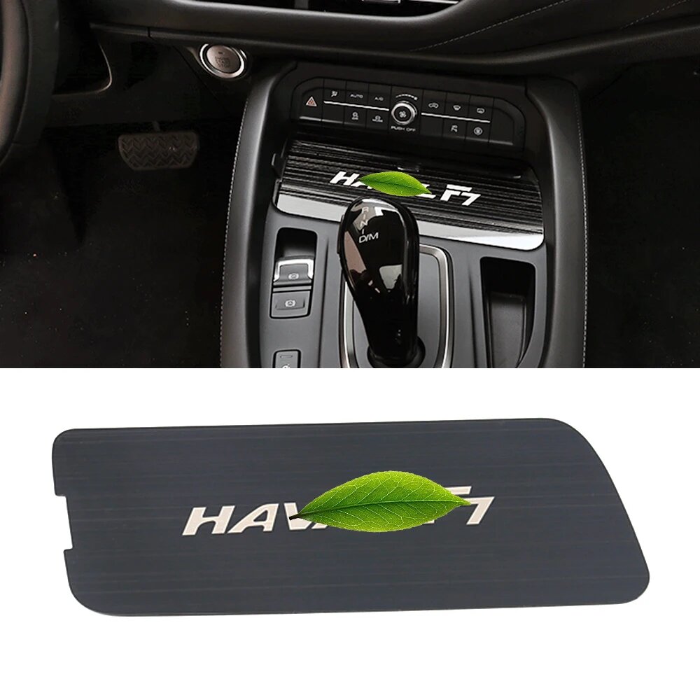 Для Haval F7 2018-2023 панель переключения передач, держатель для чашки с водой, коврик из нержавеющей стали, коробка для хранения центральной консоли, коврик A Black