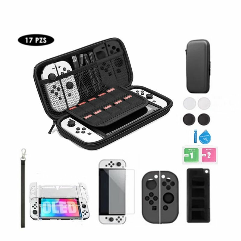 Набор игровых консолей Nintendo switch OLED сумка для хранения хрустальный дисплей защитная оболочка экранная пленка перекидной колпачок