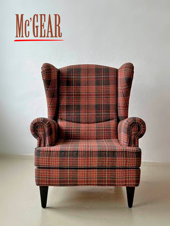 Кресло Mc gear "Графское" в красная клетка