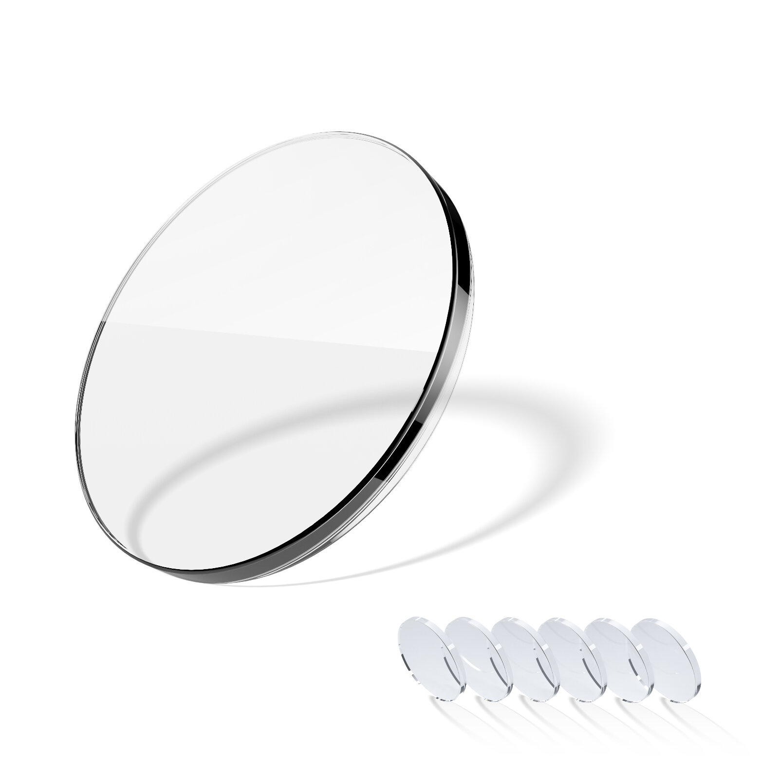 Original SCULPFUN S30/S30 Pro Len 6PCS Standard Lens Reinforced Surface Anti-oil Anti-smoke High Transparent Easy to Install, 25x105x52mm/9.8x4.1x2in, 0.1kg/3.5oz, 6 x SCULPFUN S30/S30 Pro Lens, 6 x Green sealing ring, 6 x Black sealing ring