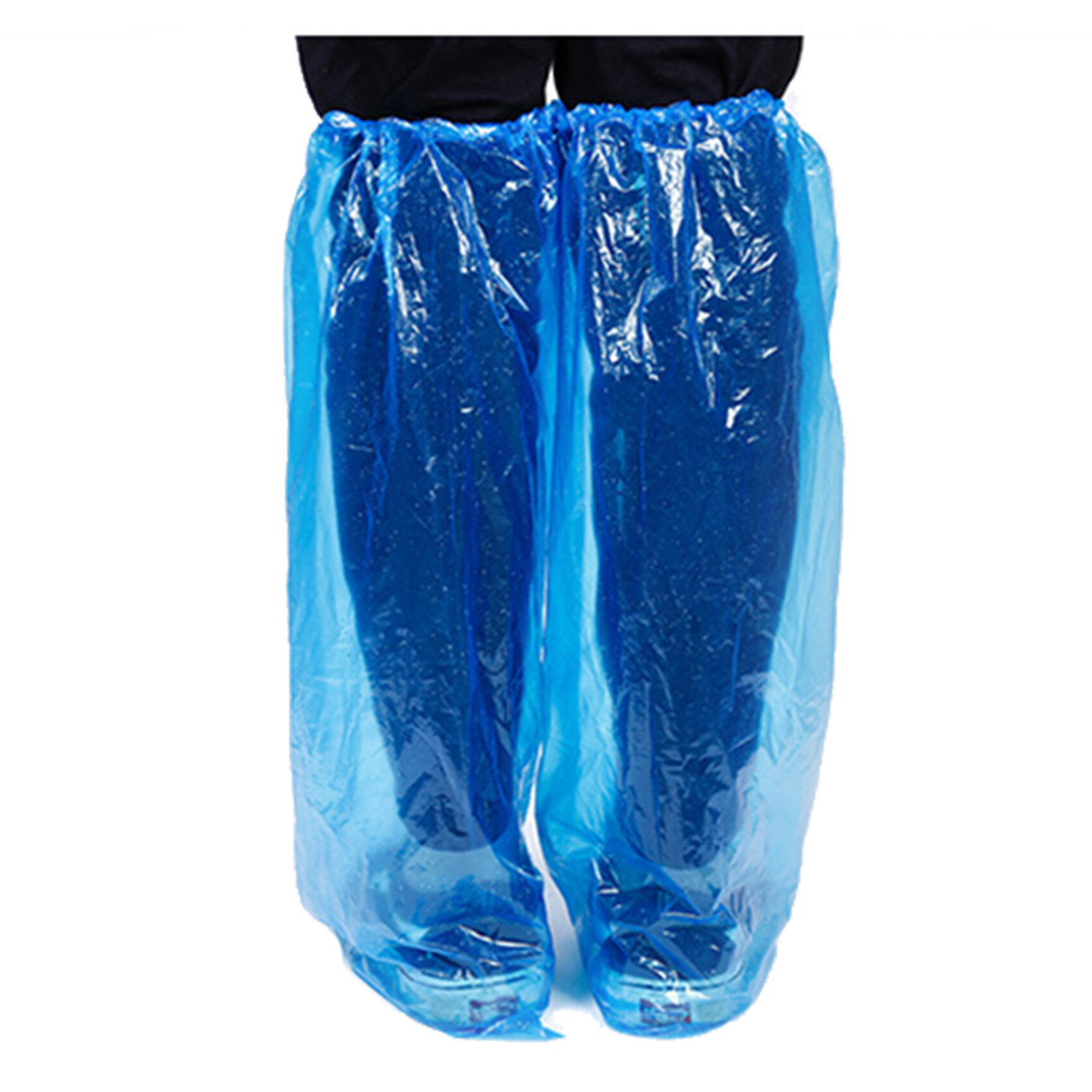 Одноразовые бахилы (1 пара) для ботинок, длинные нескользящие сапоги для защиты от дождя и воды, для мужчин и женщин, для путешествий в дождливую погоду, походов и активного отдыха на природе.