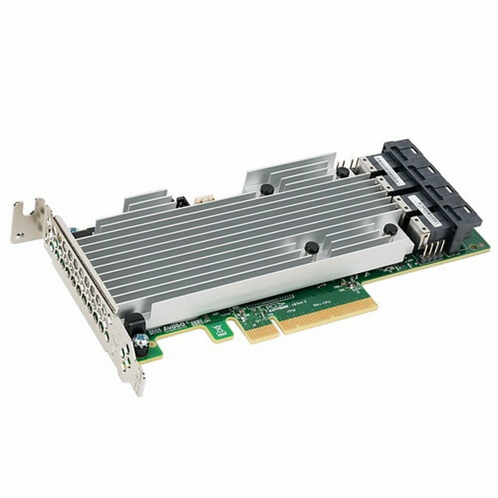 RAID-контроллер Broadcom 9361-16i SGL (05-25708-00 / 03-25708-00009) PCIe 3.0 x8 LP, SAS/SATA 12G, RAID 0,1,5,6,10,50,60, 16port(4*int SFF8643), Cache 2GB, 3316ROC, RTL {5}, (003570) уц-5-6