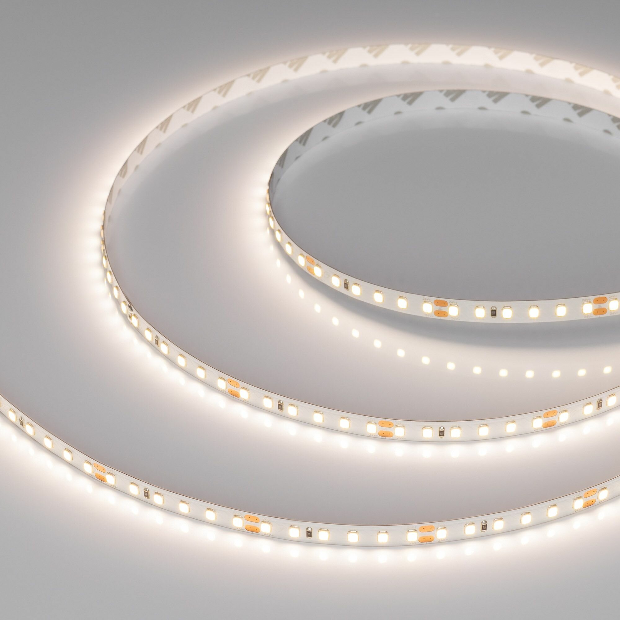 Лента светодиодная 24V 9,6 W/m 120 led на метр 4000К IP20 Arlight катушка 5м