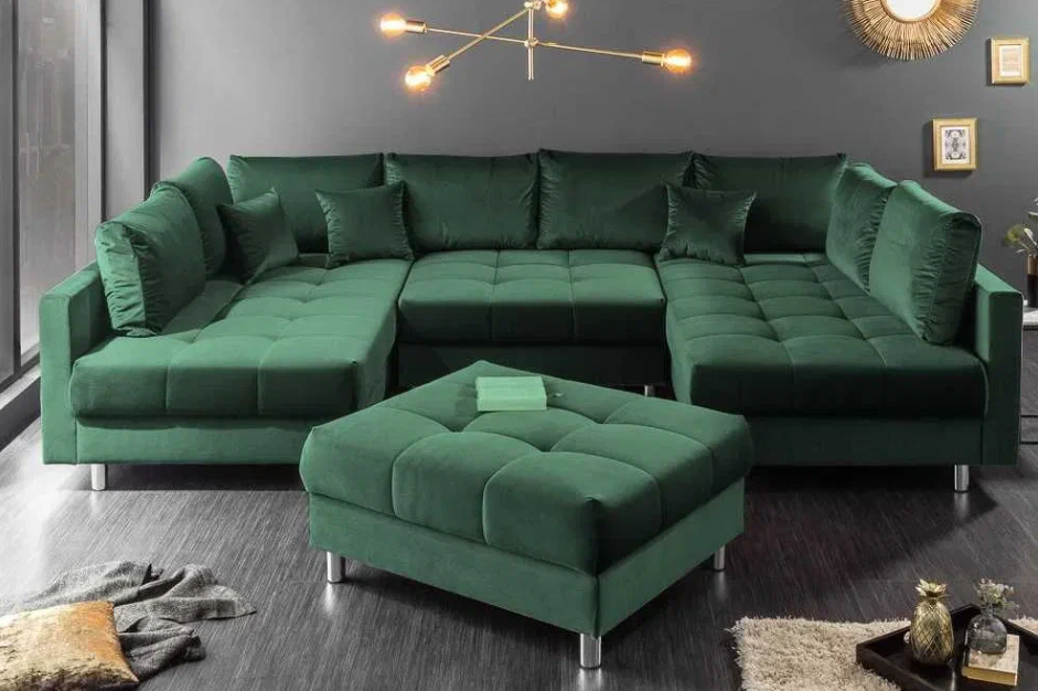 Модульный диван Ланиарт 4 модуля, велюровая обивка Vivaldi 11