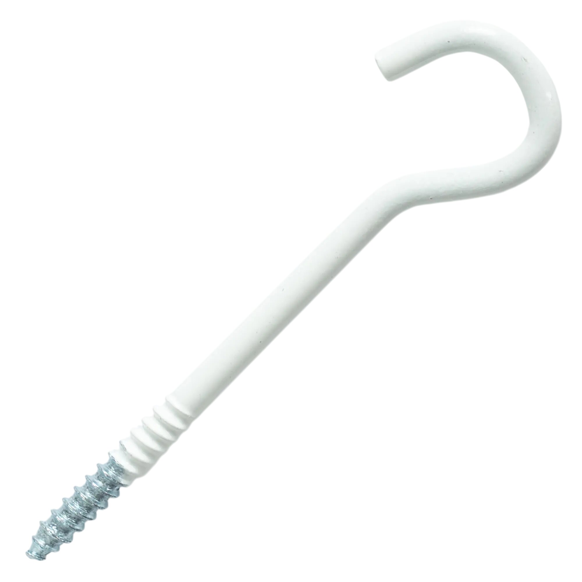 Шуруп-крюк 3.5x45 мм из стали RAL9003, набор 6 шт для крепления кабелей и монтажа