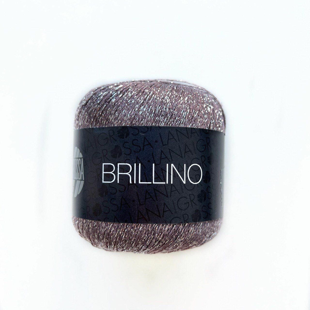 Пряжа для вязания Lana Grossa Brillino (28 Taupe/Silber)