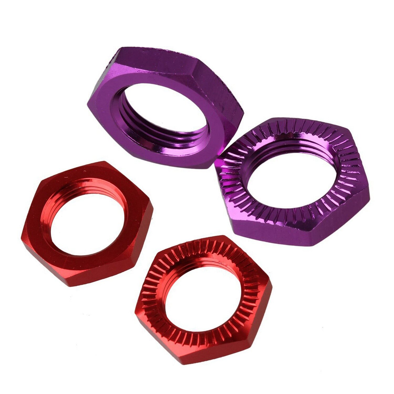 SRIWEN 2020 8x 17 мм улучшенная шестигранная гайка ступицы колеса N10177 для модели автомобиля RC1:8, фиолетовая и красная