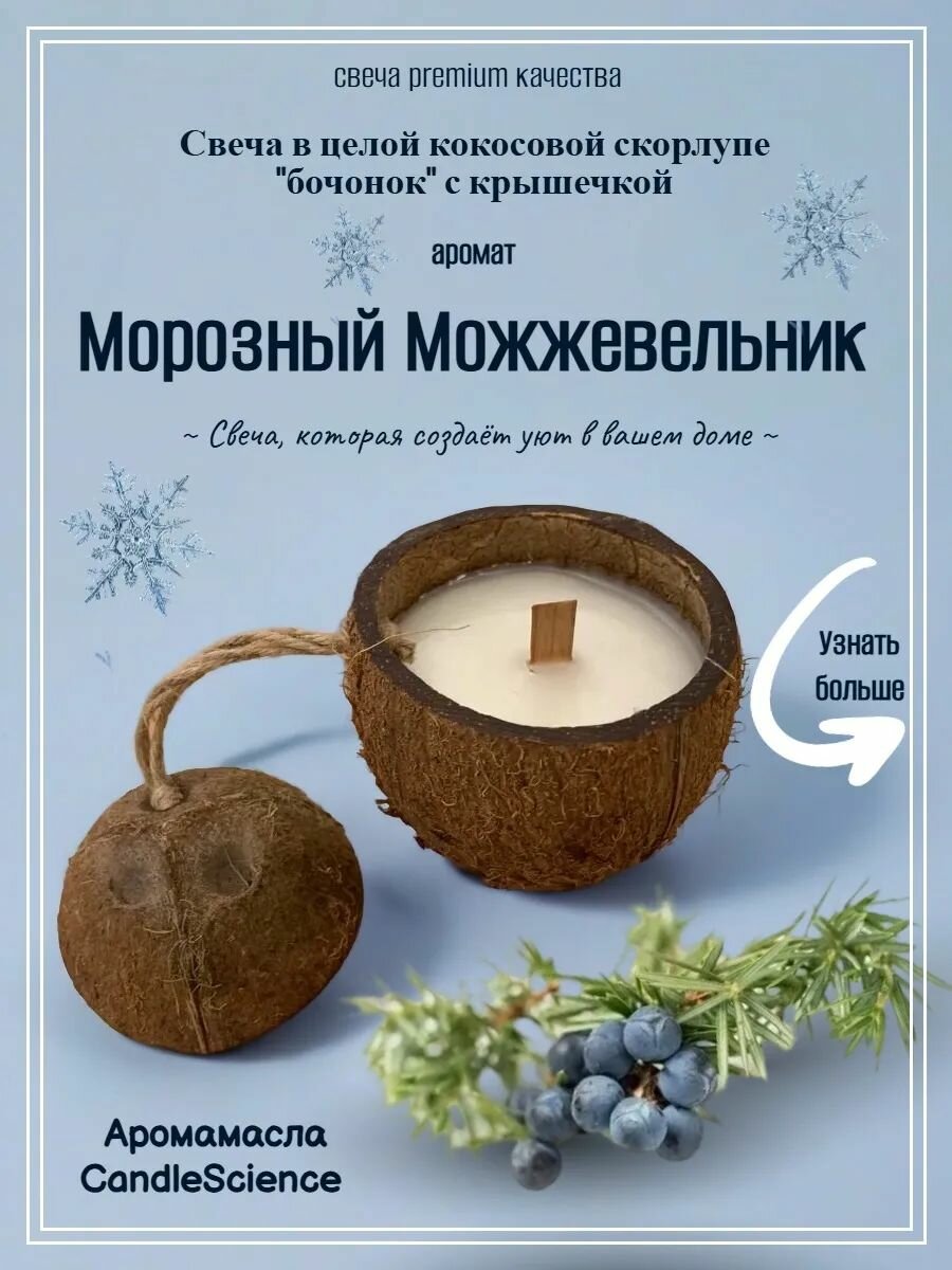 Аромасвеча M CandleScience Frosted Juniper