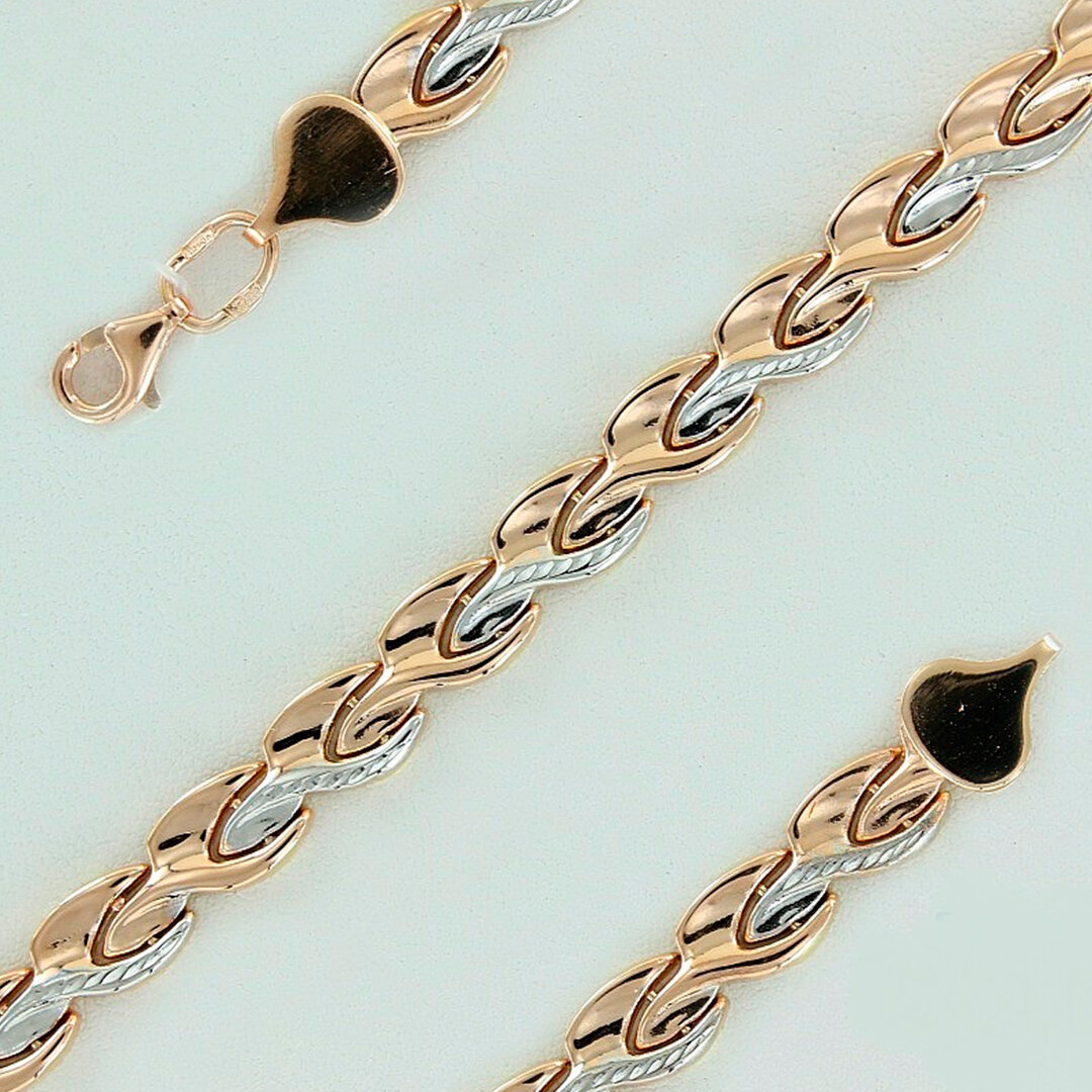 Глидерный браслет, красное золото, 585 проба