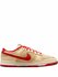 Кроссовки NIKE Dunk Low, размер 11 US, бежевый/красный