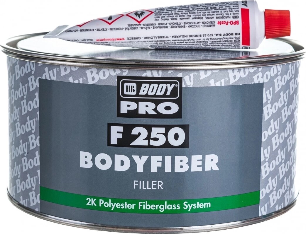 Шпатлевка полиэфирная HB BODY fiber glass 250 1.5кг