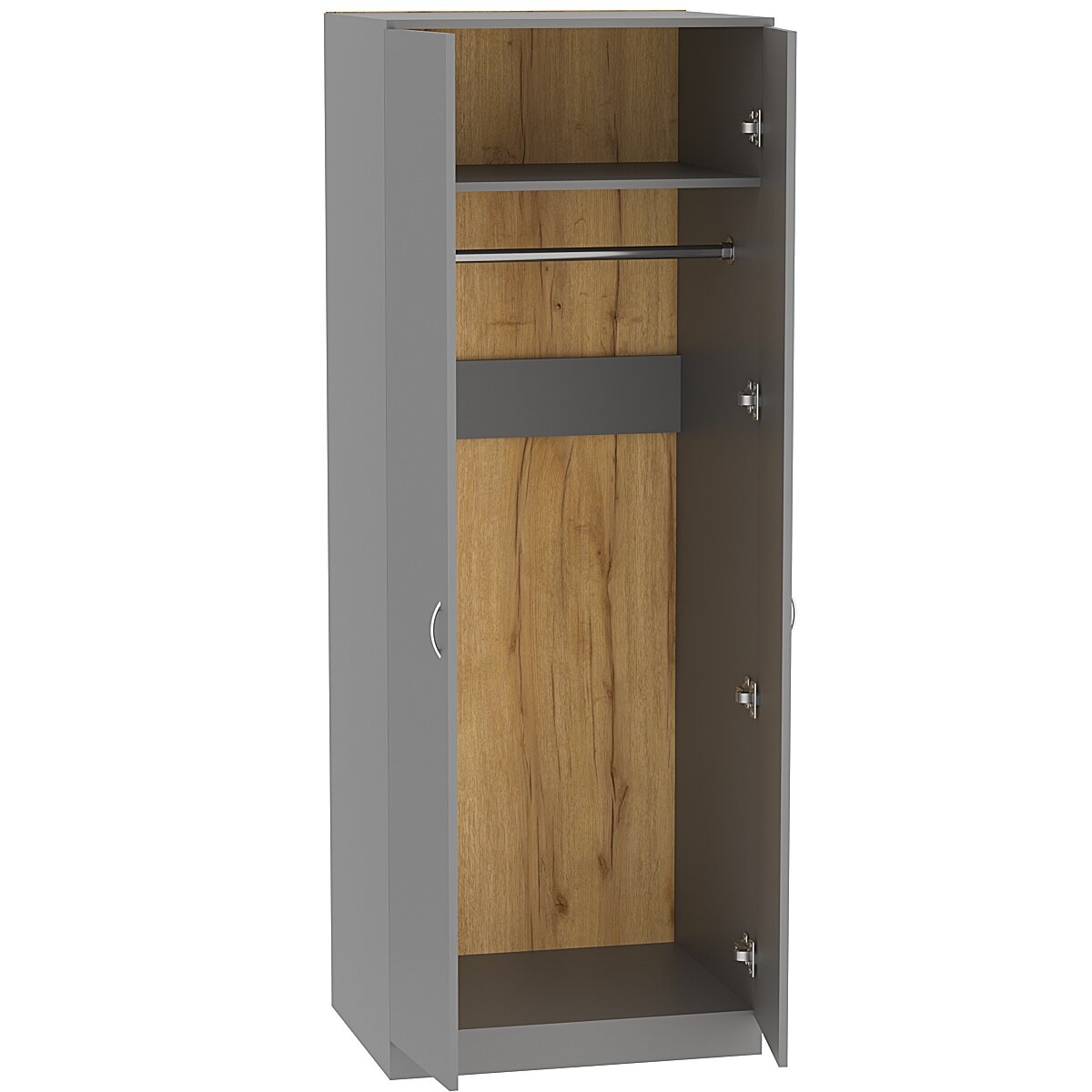 Шкаф офисный для одежды глубокий ШО-32, Темно-Серый. Производитель товара - компания ТОБ.