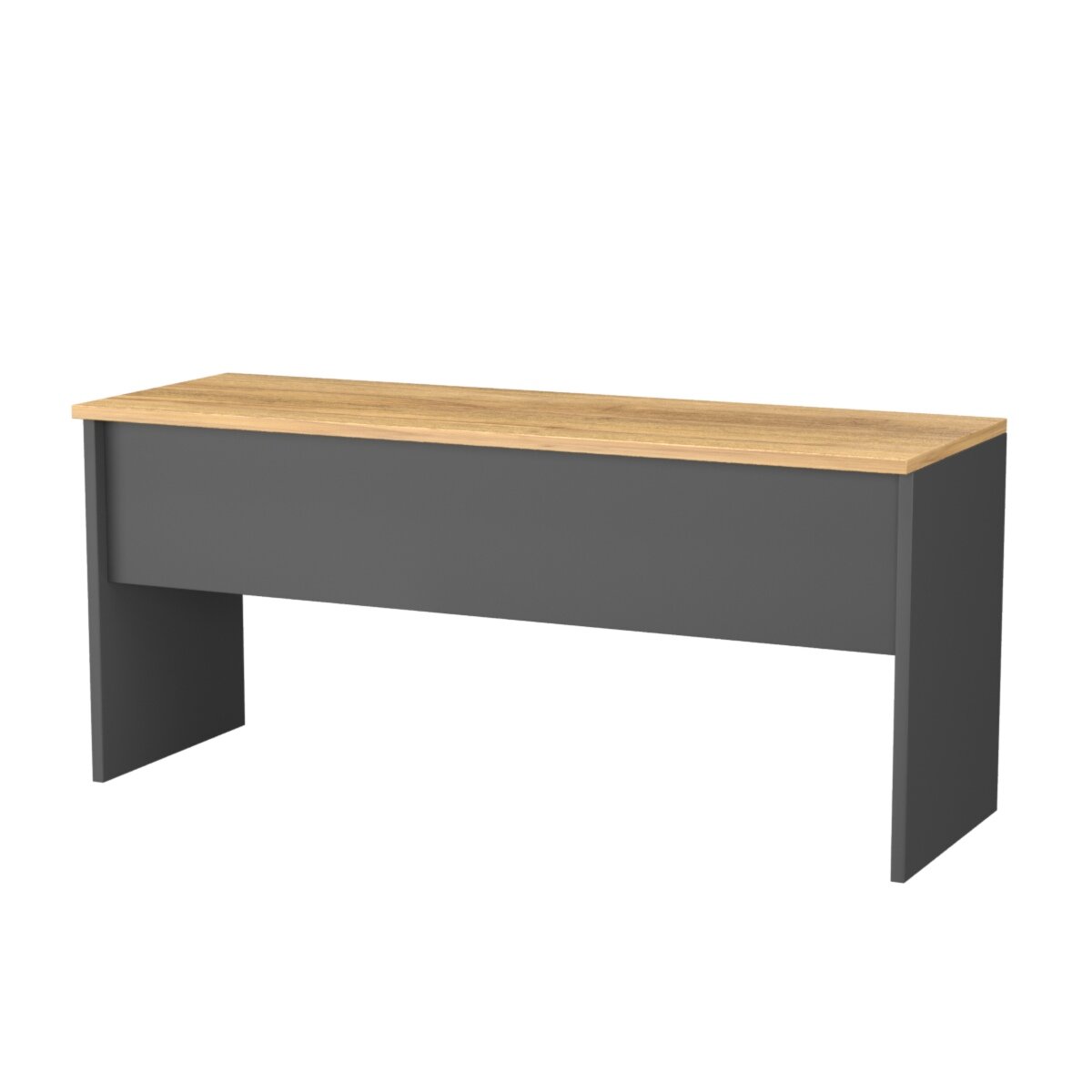 Скамейка для раздевалок №2-3, Темно-серый и Дуб Золотистый. Производитель товара - компания ТОБ.