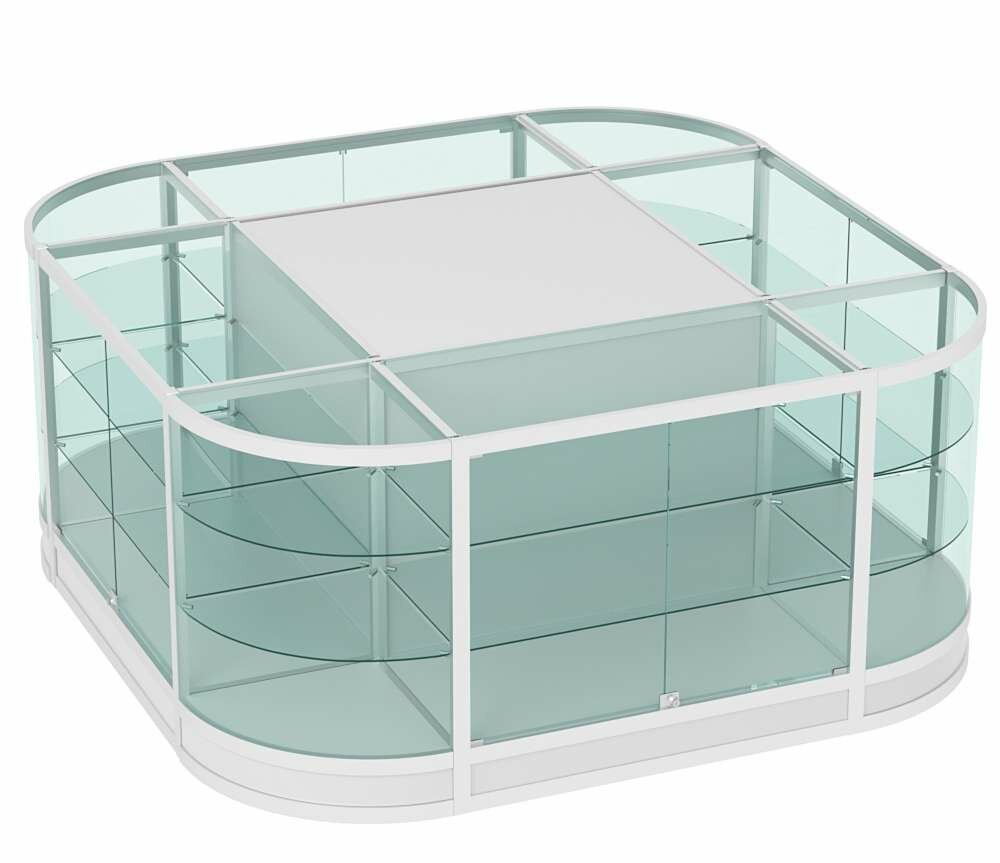 Прилавок-остров №6 (4 кв. м), Серый. Производитель товара - компания ТОБ.