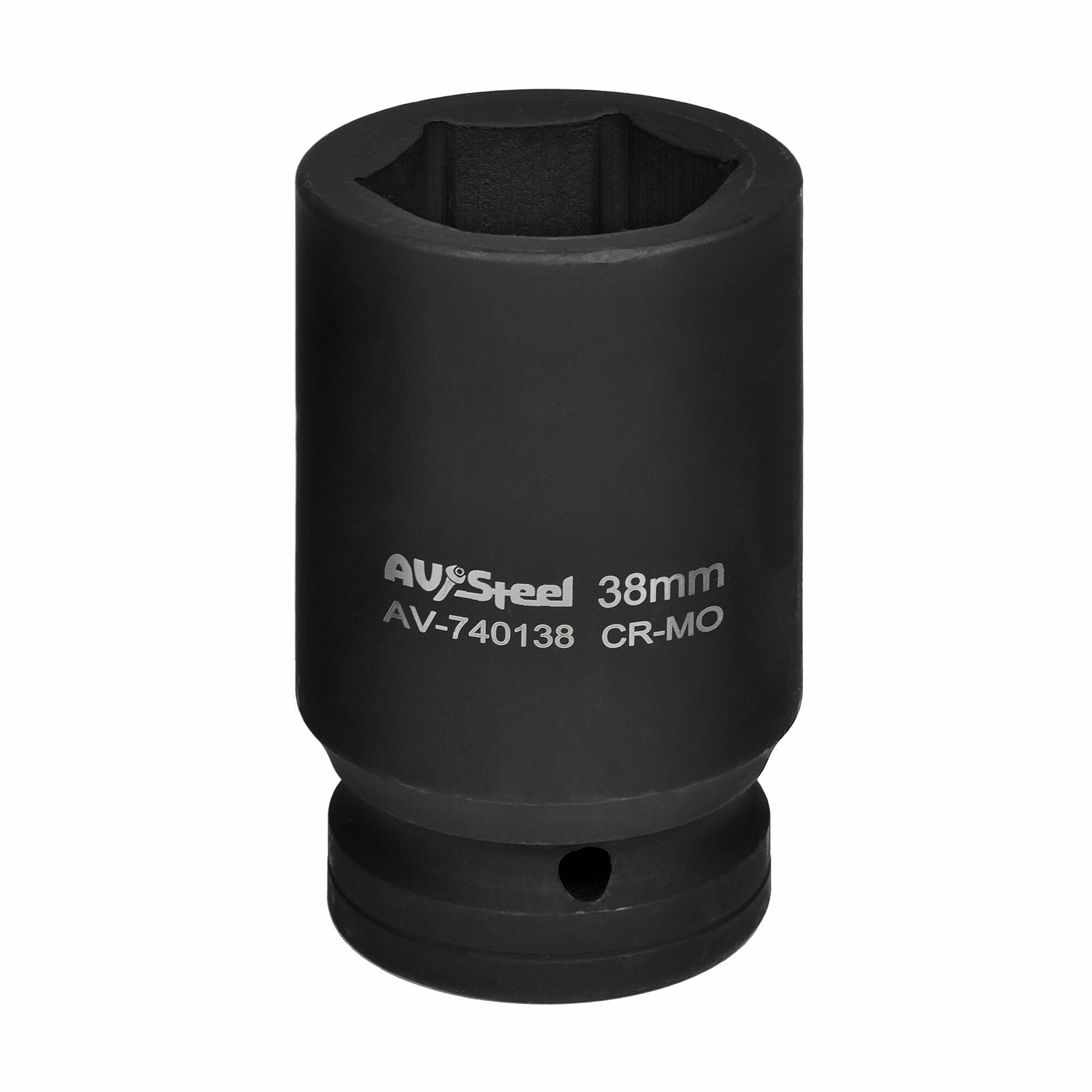 Головка ударная 1" шестигранная удлиненная 38мм "AV Steel"